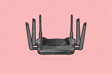 Premium Vector Modem Internet Router Technology Device Vector Illustration