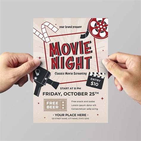 Movie Night Flyer Template How To Make A Movie Night Flyer Movie