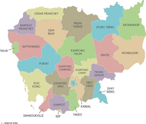 Cambodia Provinces