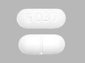 Pill Finder G 037 White Capsule Shape