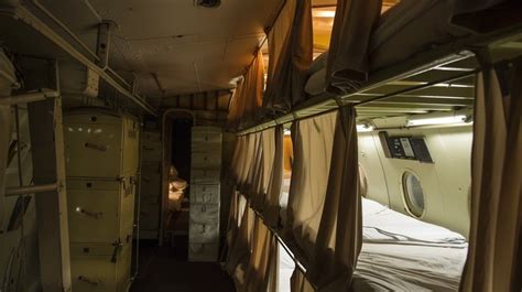 Naval Submarine Sleeping Quarters Tim Sullivan Enjoys His Off Duty