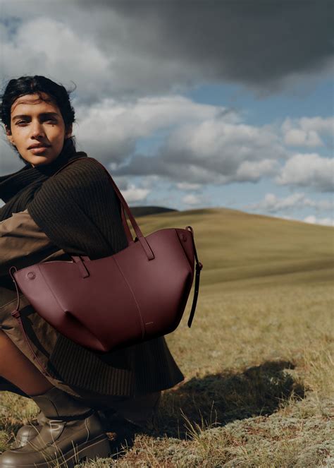 Polène Bag Cyme Mini Textured Black Cherry