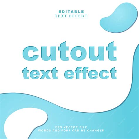 Premium Vector Cutout Text Effect