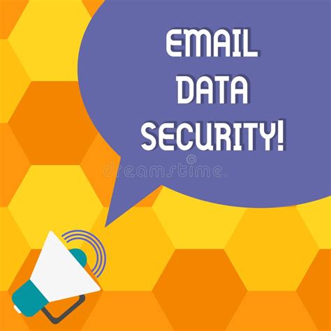 Handwriting Text Email Data Security Concept Meaning Collective Measures Used To Secure Access