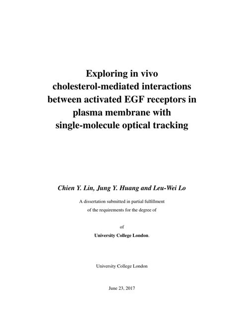 Template For UCL Thesis Template UCL