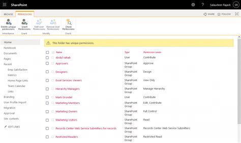 Sharepoint Online Check If A Folder Has Unique Permissions Sharepoint Diary