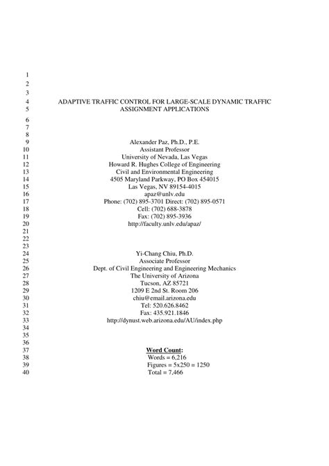 Pdf Adaptive Traffic Control For Large Scale Dynamic Traffic