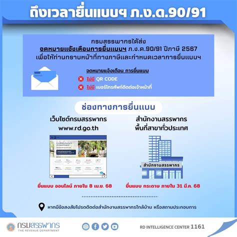 📢 กรมสรรพากรจัดส่ง กรมสรรพากร The Revenue Department Facebook