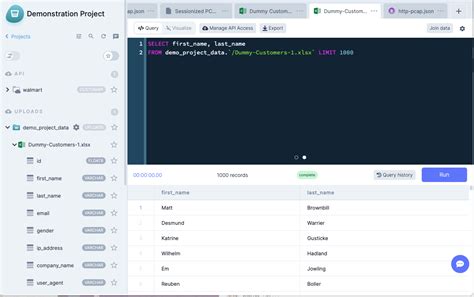 Running A Query DataDistillr