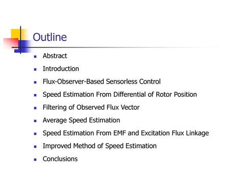 Improved Speed Estimation In Sensorless Pm Brushless Ac Drives Ppt