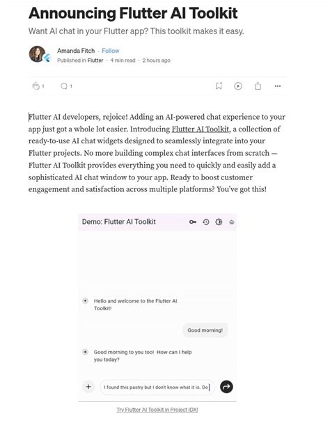 🎉 Flutterinproduction Etkinliği 3 Announcing Flutter Ai Toolkit