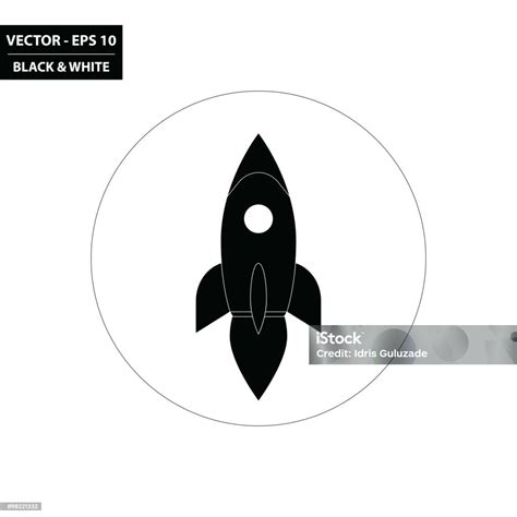 우주 로켓 흑백 평면 아이콘 개념에 대한 스톡 벡터 아트 및 기타 이미지 개념 개념과 주제 개발 Istock