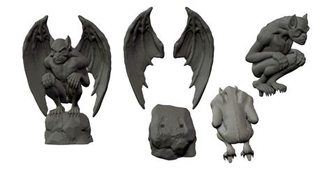 Artstation Gargoyle Statue 3d Model 3d Print Model Resources