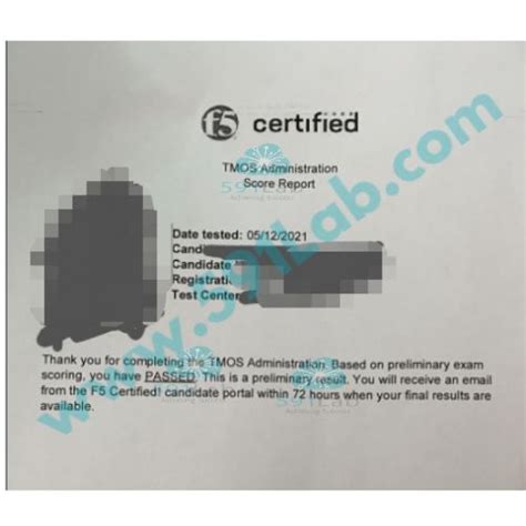 F5 201 Pass On 12 May With 591lab Exam Materials 🤩🤤 Certificate