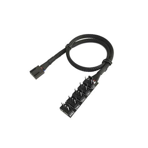 4 Pin 1 Female To 5 Male Computer Chassis Host Case Cpu Fan Cable