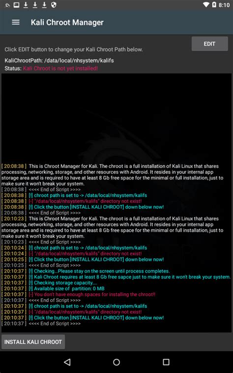 Install Problems With NetHunter Lite Zero Day Snoop