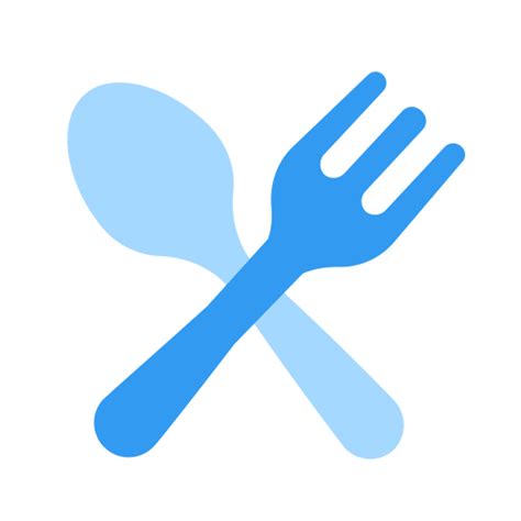 Fork Generic Blue Icon