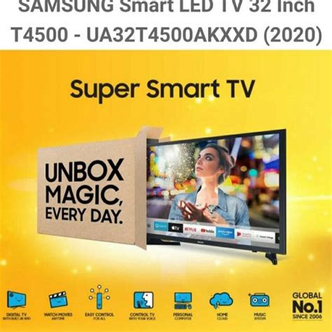 Jual New Led Tv 32 Inch Smart Tv Samsung 32T4500 Ua32T4500Akxxd Smart ...