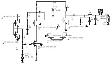 Two Stage Cmos Power Amplifier Schematic 11 Download Scientific