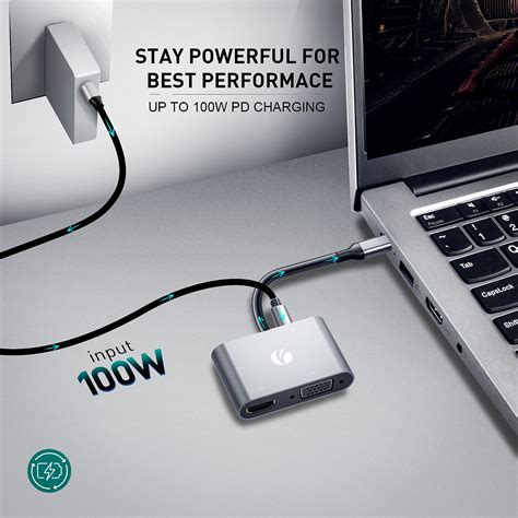 Vcom докинг станция Docking Station Type C Power Distribution 3 0 100w Hdmi Type C X 1 Usb3