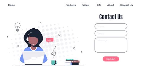 플랫 스타일로 문의하기 웹 페이지 디자인 템플릿에 문의하십시오 It 지원에 대한 스톡 벡터 아트 및 기타 이미지 It 지원 개념 건물 외관 Istock