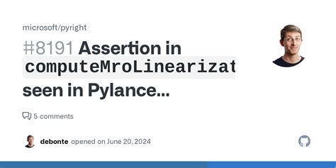 Assertion In `computemrolinearization` Seen In Pylance Telemetry · Issue 8191 · Microsoft