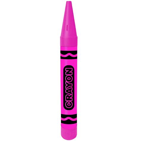 Color Pink Crayon