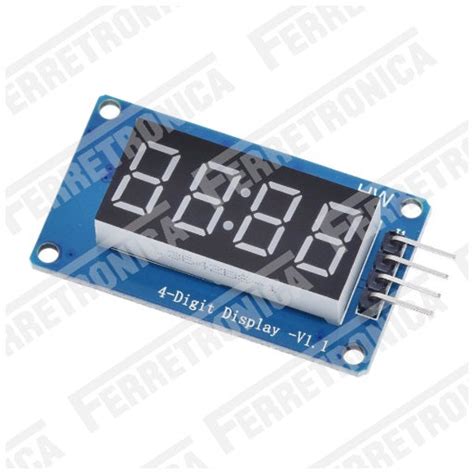 Modulo Display 7 Segmentos De 4 Digitos Con Tm1637 Ferretrónica