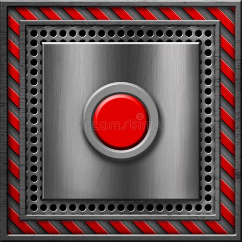 Red Alarm Button Stock Illustration Illustration Of Scratch 65730444