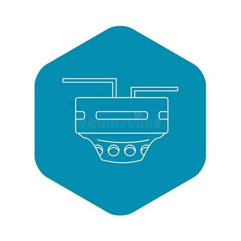 Monitor Socket Icon Outline Style Stock Vector Illustration Of Plug Icon 146995156