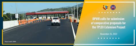 Dpwh Calls For Submission Of Comparative Proposals For The Tplex