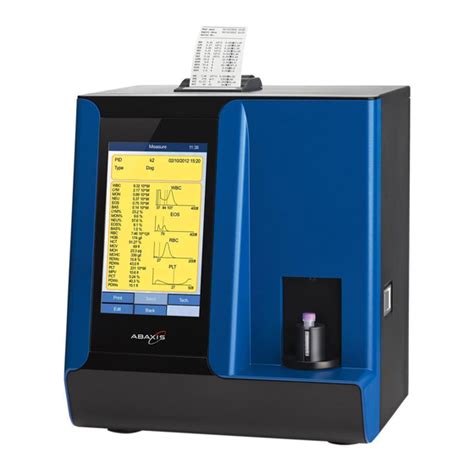 Abaxis Hm5 Quick Reference Manual Pdf Download Manualslib