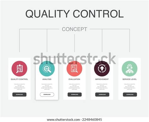 Quality Control Analysis Evaluation Improvement Service เวกเตอร์สต็อก ปลอดค่าลิขสิทธิ์