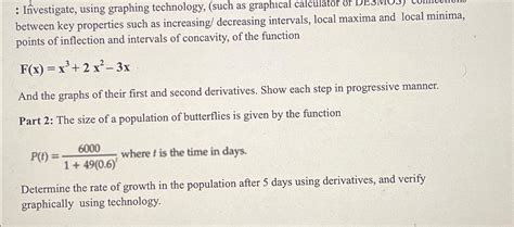 Investigate Using Graphing Technology Such As