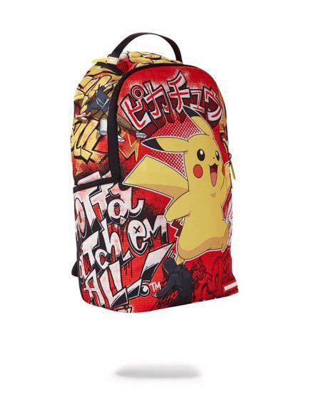 Sprayground Pikachu On The Run Backpacks Sprayground Ksa