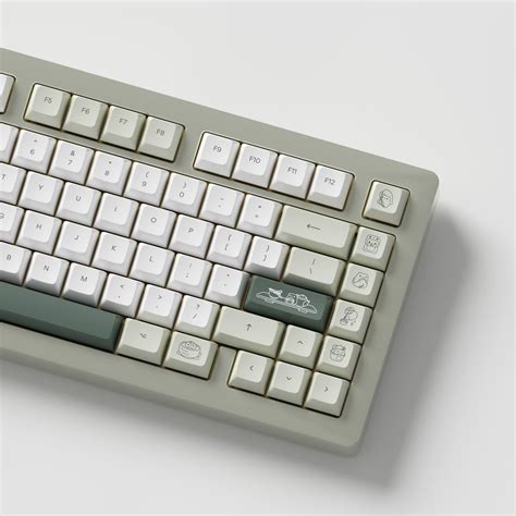 Matcha Marshmallow Keycaps Osume