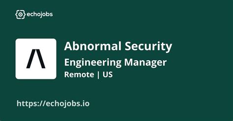 Abnormal Security Is Hiring Engineering Manager Usd 167k 192k Remote