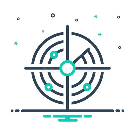 Mix Icon For Radar Detection And Electronic Stock Illustration Illustration Of Shape Scanner
