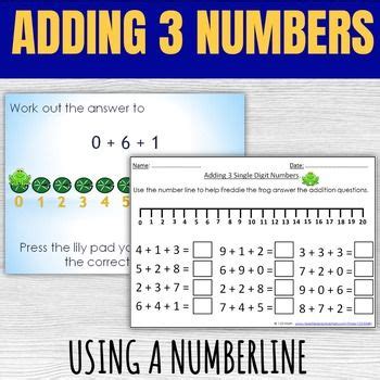 Number Lines Adding Numbers