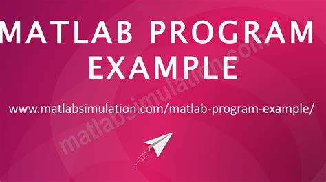 Matlab Program Example Research Help Pptx Computing Technology And Computing