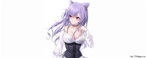 Beautiful Keqing Her Hot Outfit Genshin Impact K Wallpaper Download