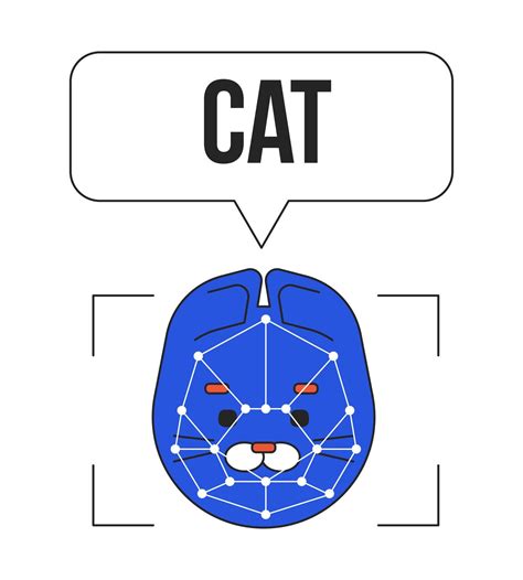 Katze Bild Wird Bearbeitet Linear Eben Farbe Vektor Symbol Editierbar Dünn Linie Farbe Tier Auf