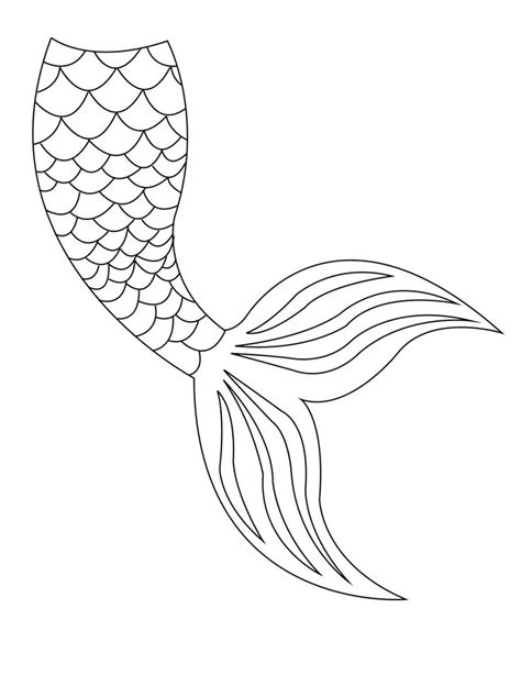Mermaid Tail Coloring Coloring Pages