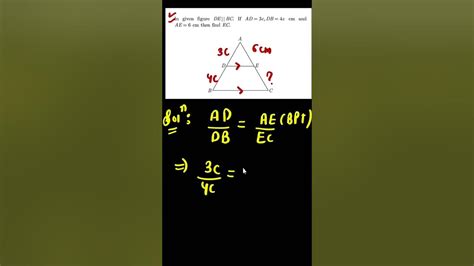 Chapter 6 Triangles Class 10 Thales Theorem Bpt Important Questions Series Maths Cbse Class