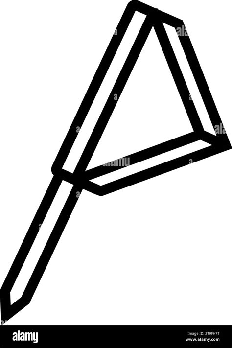 Flag Pointer Map Location Line Icon Vector Illustration Stock Vector Image Art Alamy