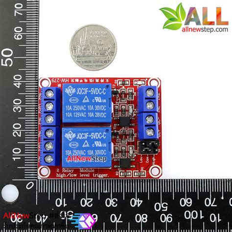 บอร์ด Relay 2 ช่อง 5v Relay 5v 2 ช่อง แบบ Active High Low 10a 250v สำหรับ Arduino และ