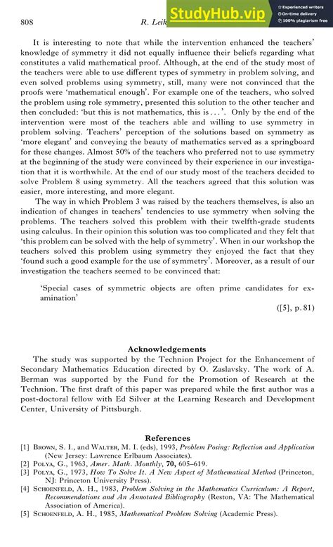 applications of symmetry to problem solving pdf