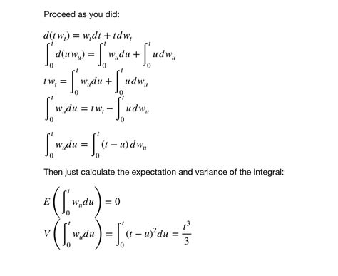 Stochastic Calculus Integral Of Brownian Motion Wrt Time What Is Wrong With This Solution