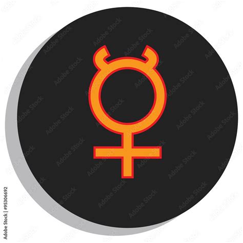 Mercury Symbol Stock Vector Adobe Stock