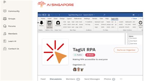 Growing The Tagui Community Ai Singapore